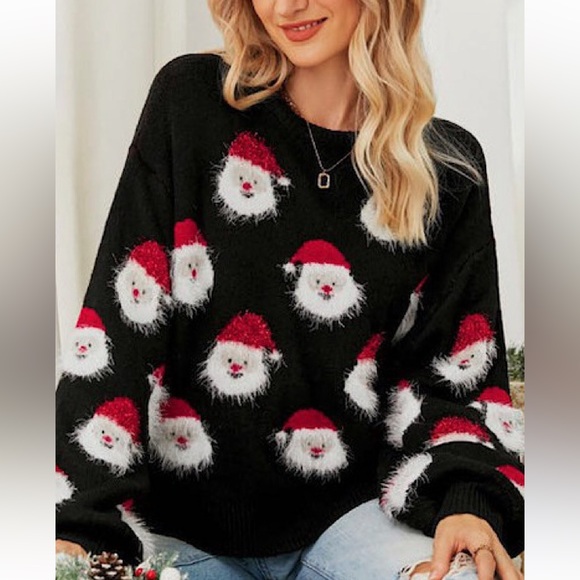 A Girl Thing | Sweaters | 5 Startfun Fuzzy Santa Sweater | Poshmark